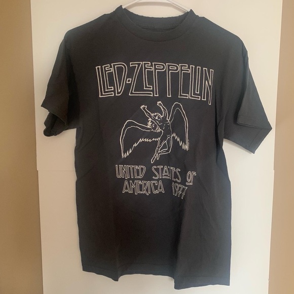 led zeppelin | Shirts | Led Zeppelin Dark Gray Graphic Tee T Shirt Mens ...